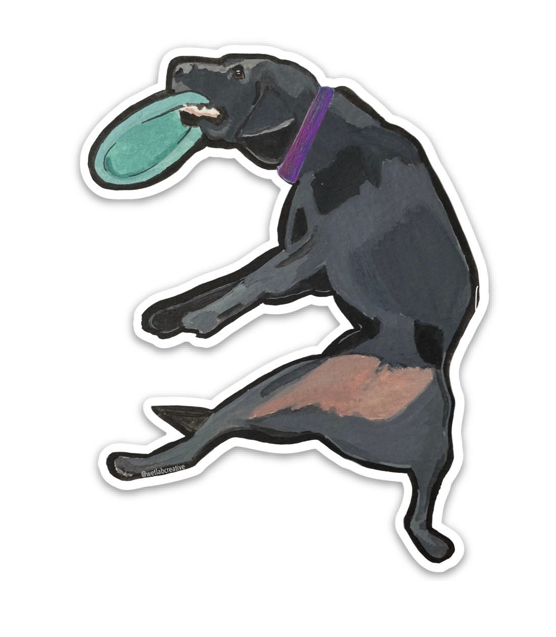 Labrador Retriever Disc Frisbee Fetch 3 Die Cut Vinyl - Etsy