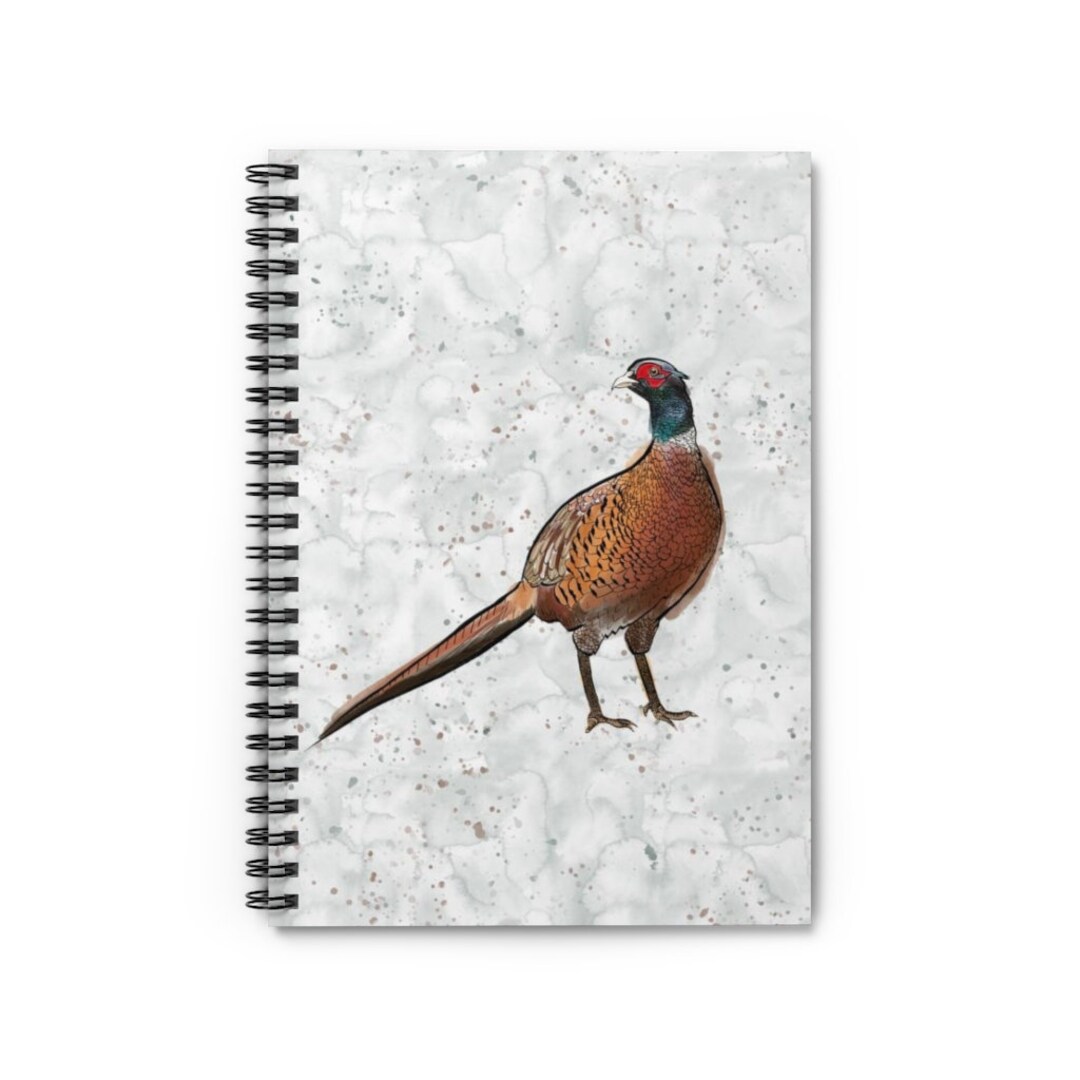 Pheasant Spiral College Ruled Line Notebook | Upland Birds Journal ...
