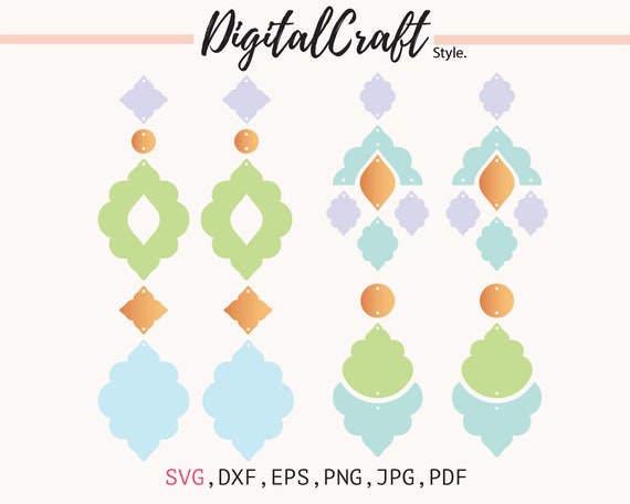 Earring SVG Earrings Svg Shapes Earring Template SVG - Etsy