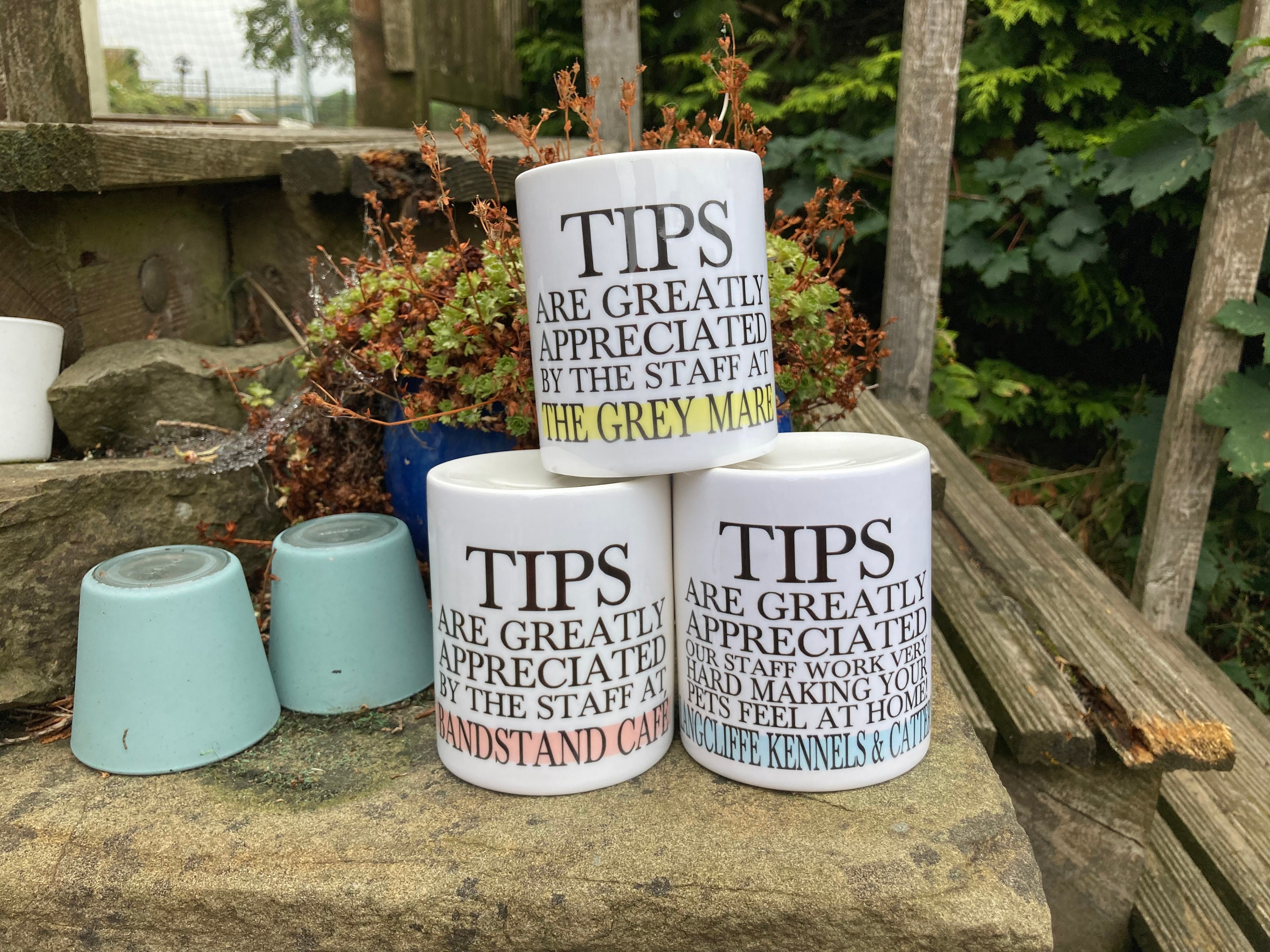 Branded Tips Are Appreciated Tip Jar for Café Bar Hotel - Etsy UK