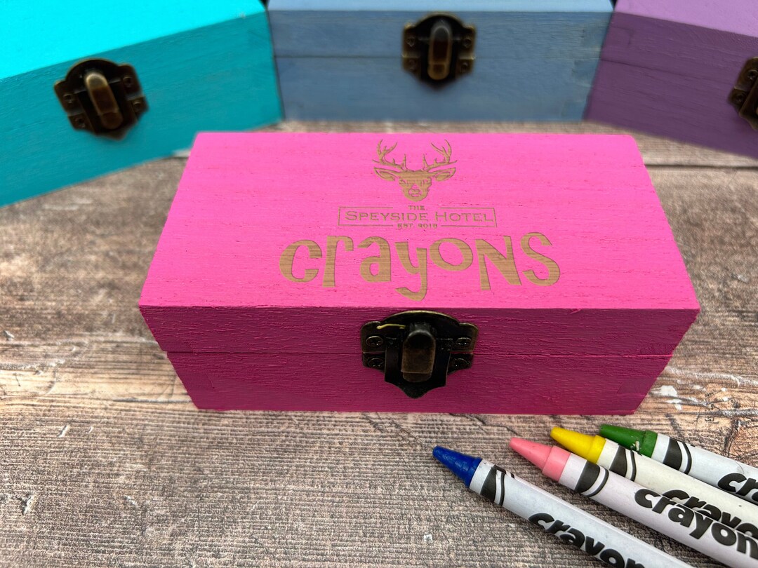 Crayon Boxes Pink for Cafes Bars and Restaurants Table Accessories ...