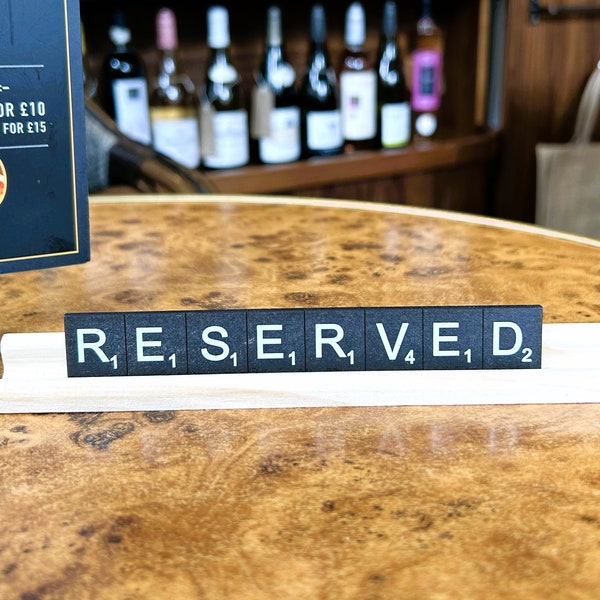 Scrabble Table Signs - Etsy UK