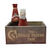 Branded Condiment Holder Caddy: Grey Wash Pine Wood Restaurant Table ...