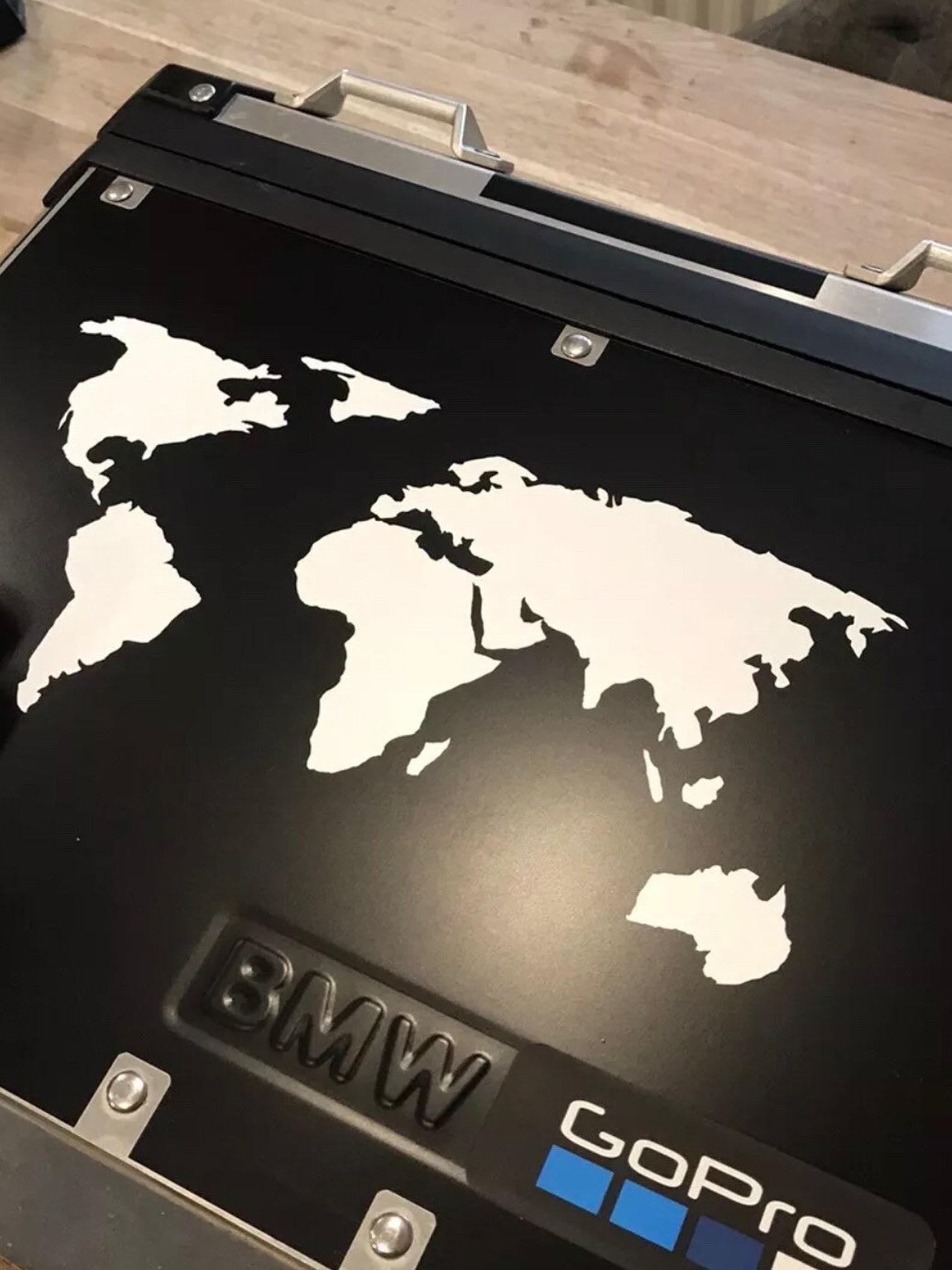 Motorcycle Pannier Decal World Map BMW GSA Triumph Tiger. - Etsy