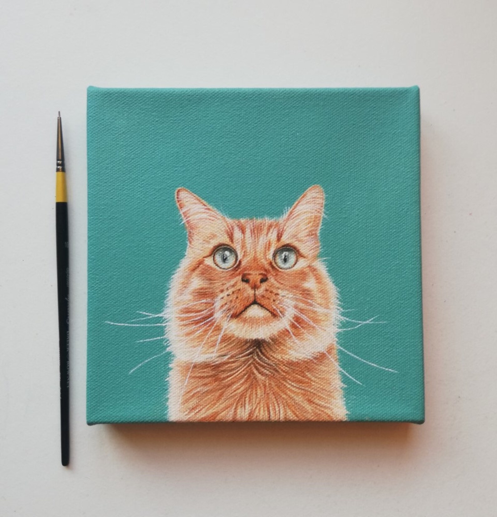 Custom Pet Portrait Acrylic Painting - Etsy UK