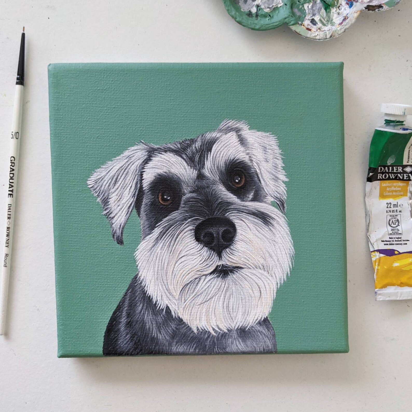 Custom Pet Portrait Acrylic Painting - Etsy UK