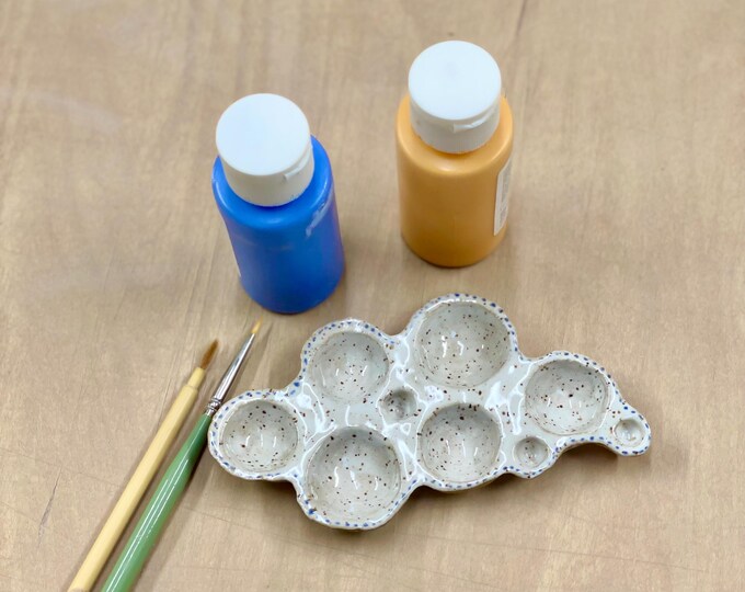 Ceramic Cloud Palette, Artist Palette, Handmade Watercolor Palette ...