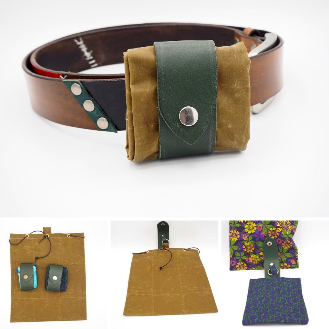 Leather & Canvas Foraging Bag - PDF Pattern - Etsy