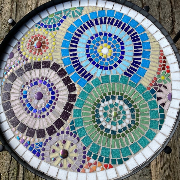 Circle Mosaic Tile - Etsy