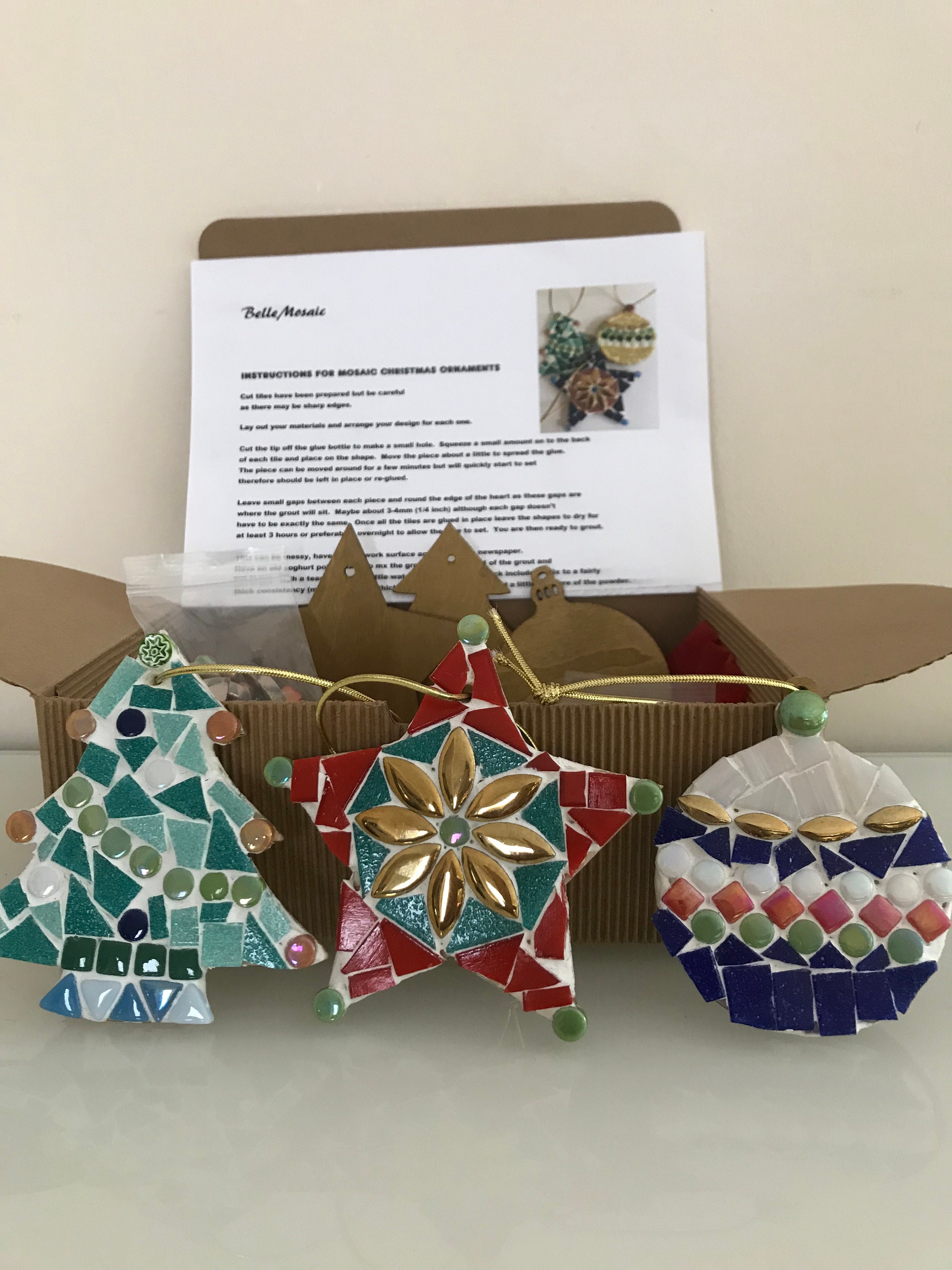 Christmas Ornament Craft Kit for 12 and Adults Makes Three - Etsy UK