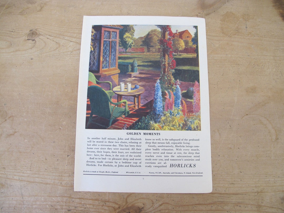Horlicks - Vintage Magazine Advertisement 1951 From Festival of Britain ...