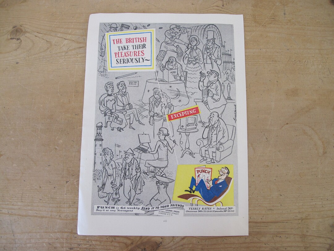 Punch Magazine Ad - Vintage Magazine Advertisement 1951 From Festival ...