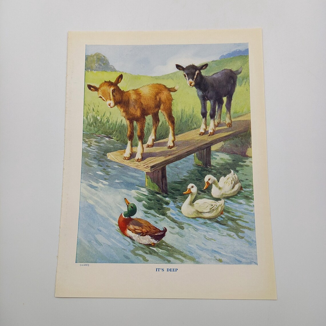 Vintage Print - It's Deep, From a 1930s Children's Book - Nursery Print ...