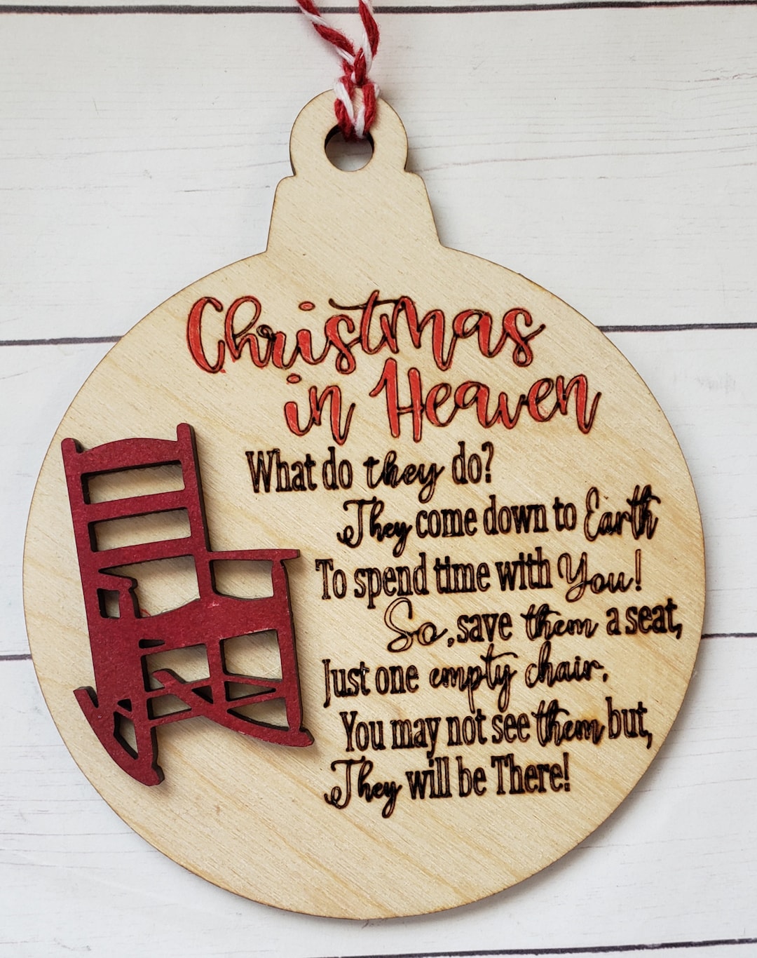 Remembrance, Christmas Rocking Chair, Memorial Ornament, Christmas in ...