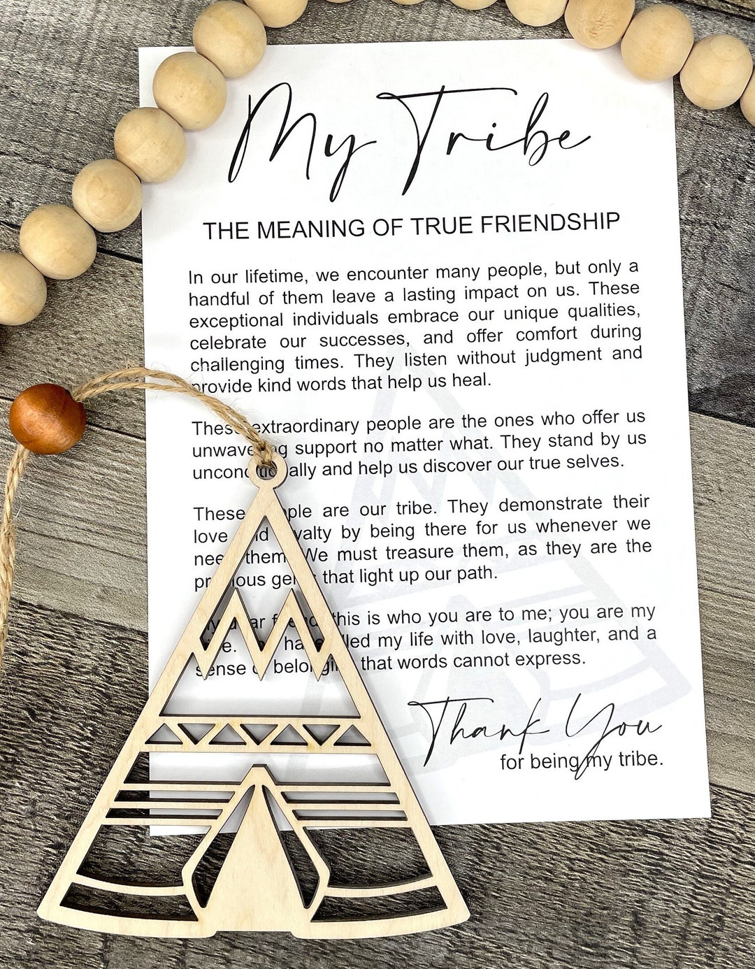 My Tribe Charm, Friendship Charm, Tribe Ornament, Friendship Ornament ...