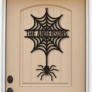 Spider Web Door Hanger, Halloween Door Hanger, Spooky Season, Trick or ...