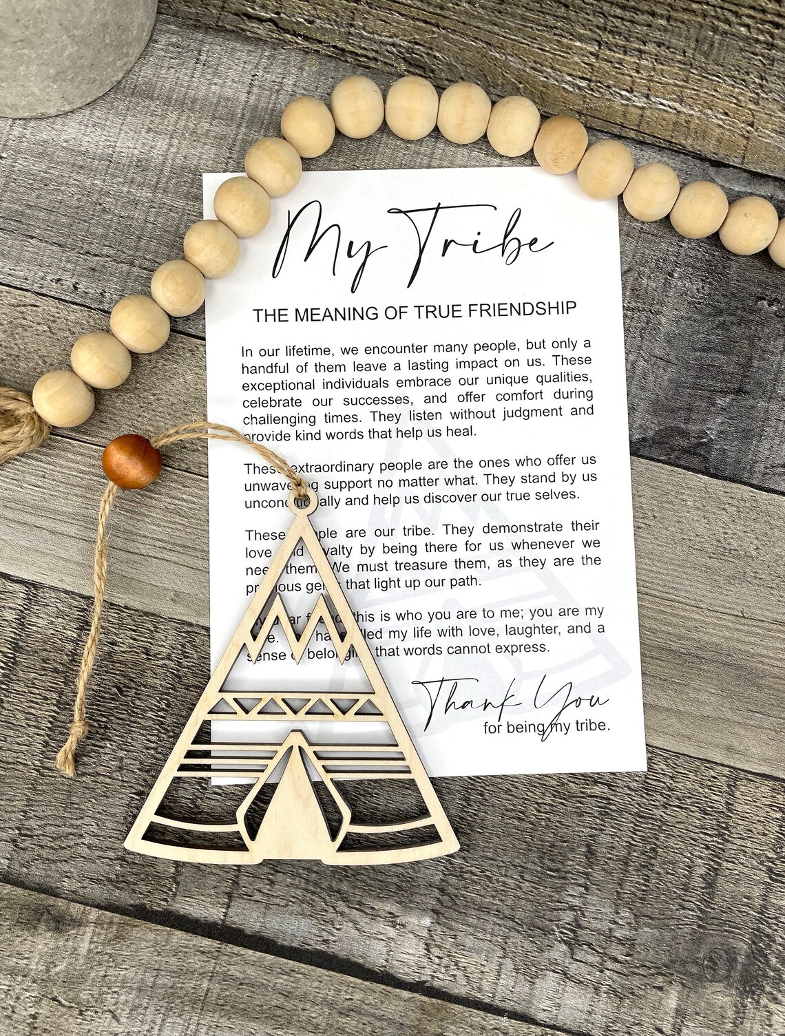 My Tribe Charm, Friendship Charm, Tribe Ornament, Friendship Ornament ...