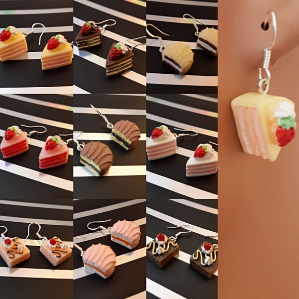 Cake Earrings - Etsy