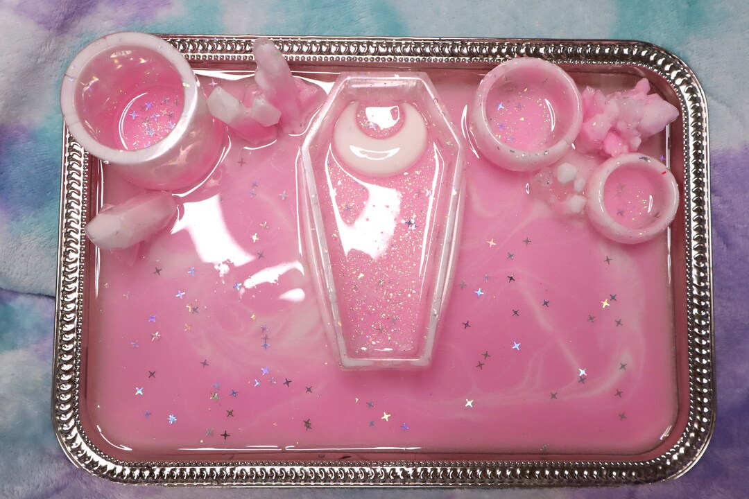Pastel Pink XL Resin Tray - Etsy