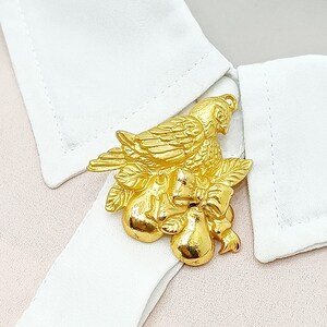 Vintage RR USA Partridge in a Pear Tree Robin Rush USA Gold Tone ...