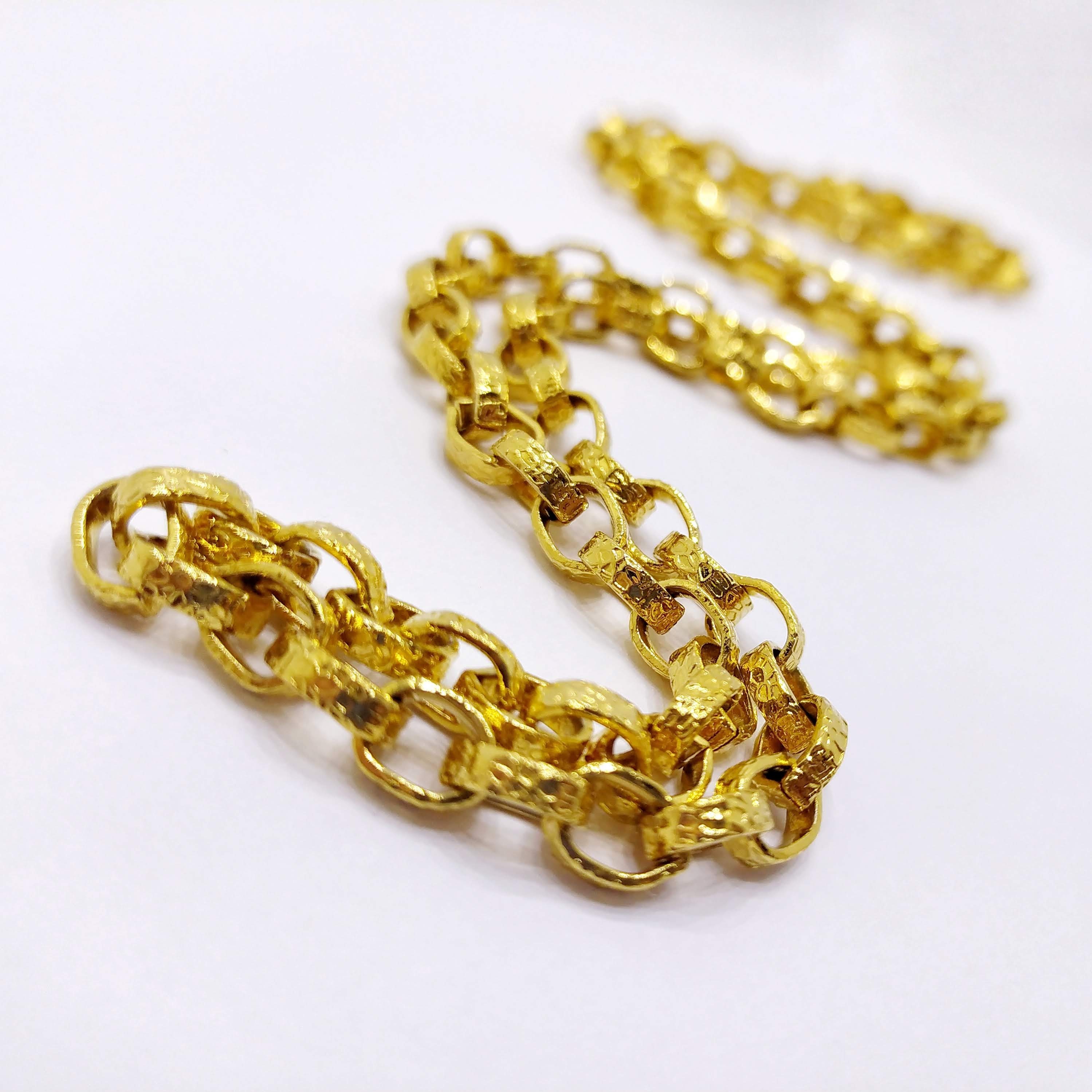 Vintage Cable Chain 90s Chunky Chain Necklace NAPIER Gold - Etsy