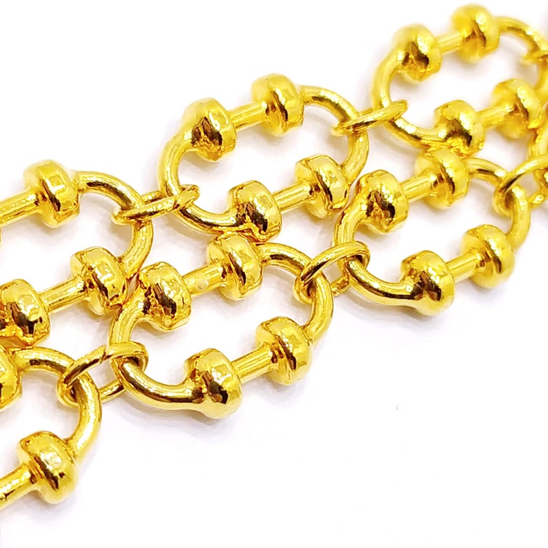 Vintage AVON Gold Tone Link Chain Necklace Oval Links Chain 19 Fancy ...