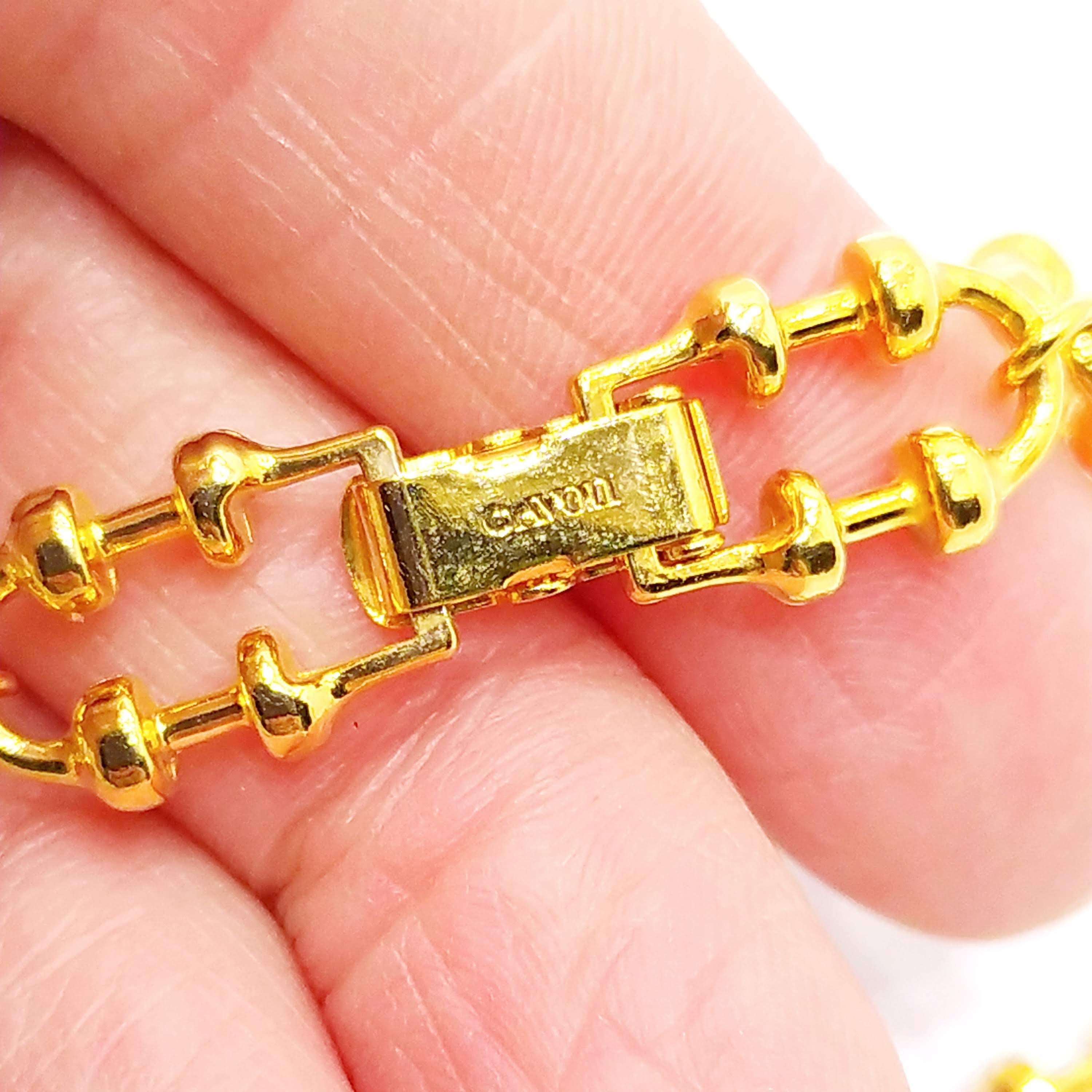 Vintage AVON Gold Tone Link Chain Necklace Oval Links Chain 19 Fancy ...