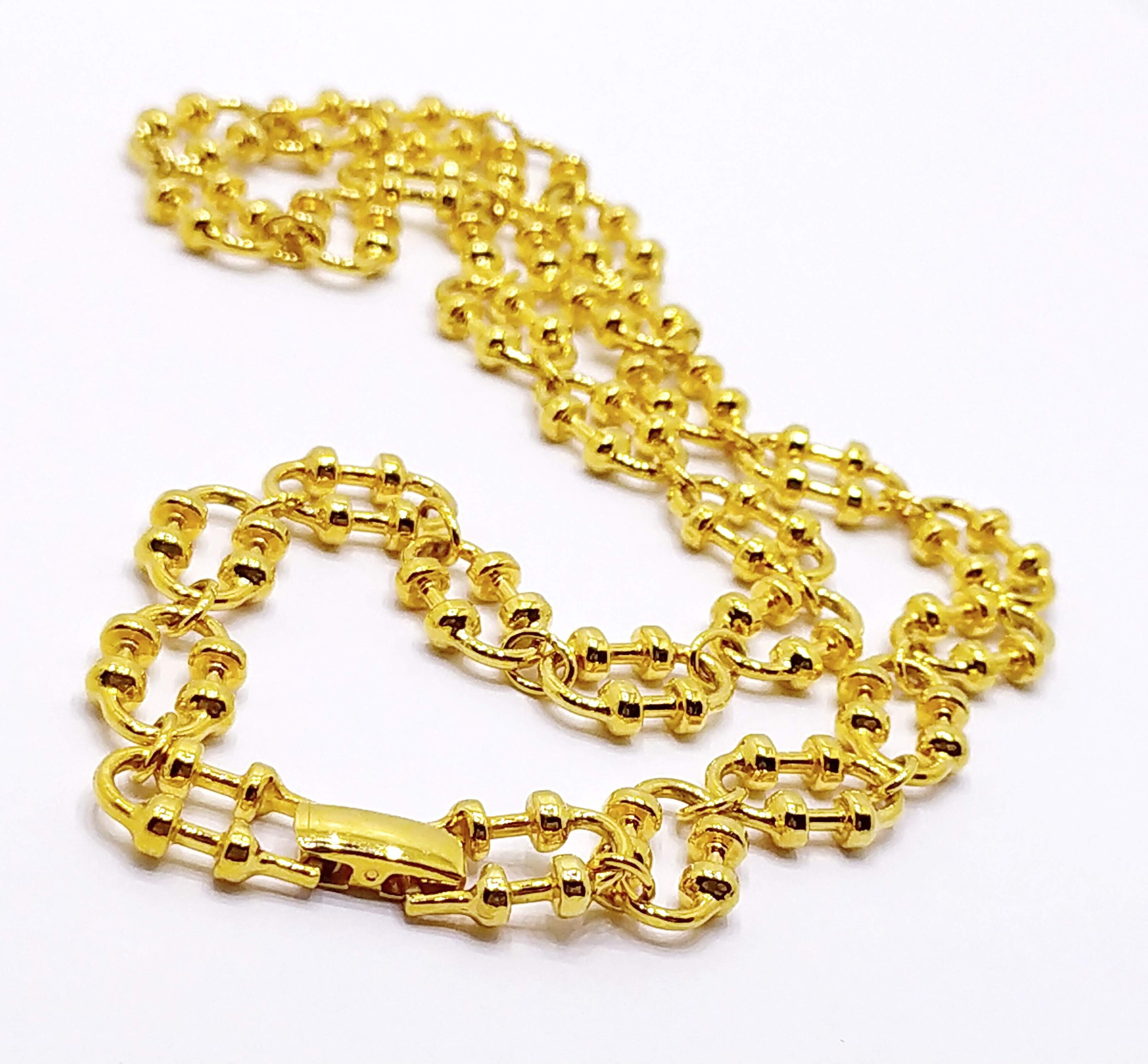 Vintage AVON Gold Tone Link Chain Necklace Oval Links Chain - Etsy
