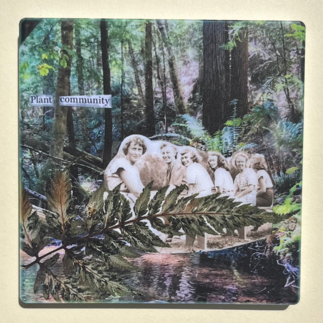 Coaster, 4x4, Unique Collage Design - Etsy