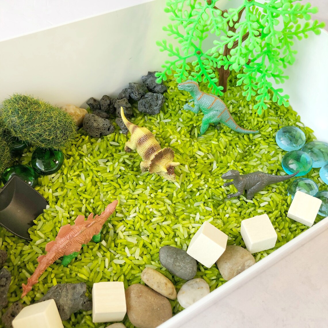 Dinosaur sensory bin sensory bin dinosaurs sensory kit | Etsy