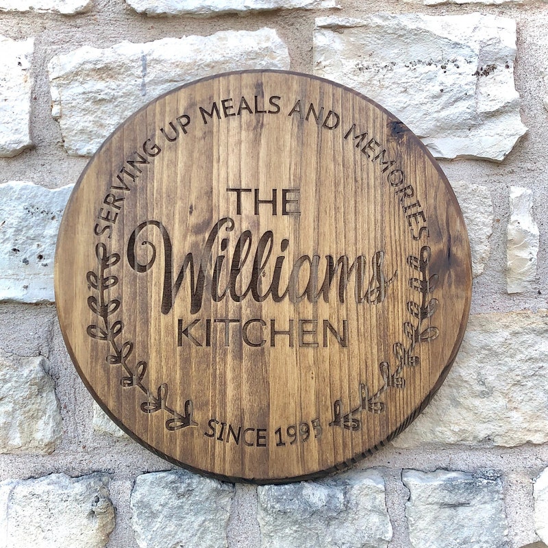 Personalized Kitchen Signs - Etsy