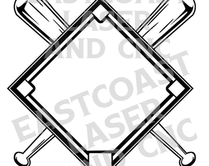 Baseball Field Premium Digital Decal Vinyl Graphics Design SVG AI ...