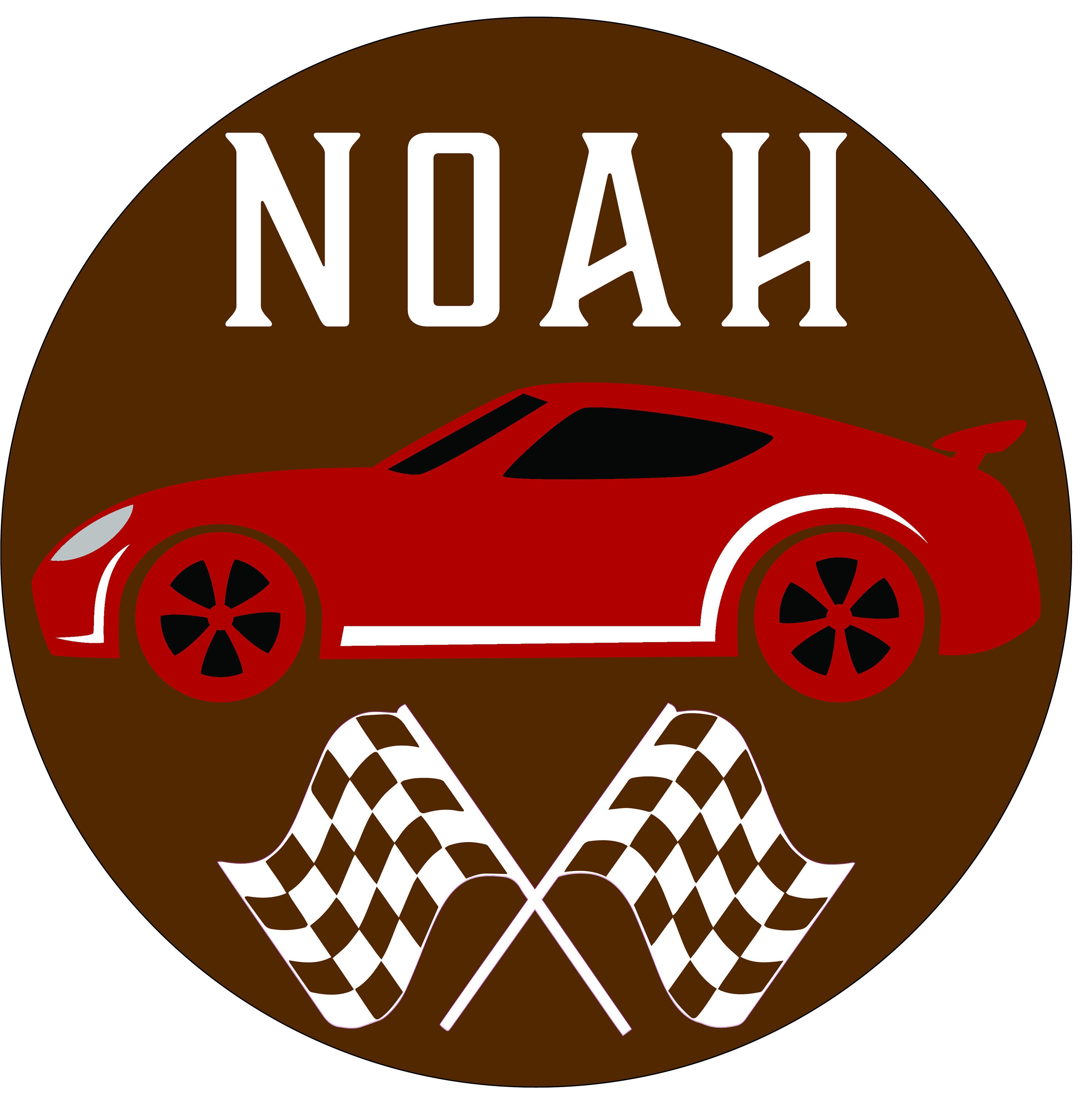 Nested Race Car Kids Nameplate Templates SVG & AI for Laser Glowforge ...