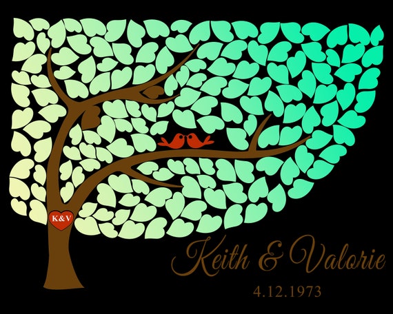 Premium Guest Book Tree 3D Wood Sign SVG AI Laser Cutting DIY | Etsy