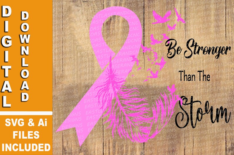 Premium Pink Awareness Ribbon SVG Breast Cancer SVG Cancer - Etsy