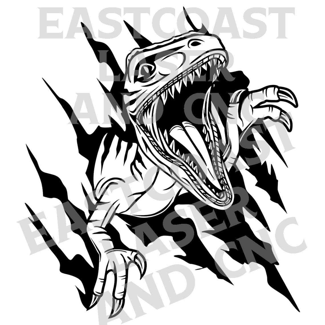 Velociraptor Premium Digital Design for Cricut, Sticker Vector ...