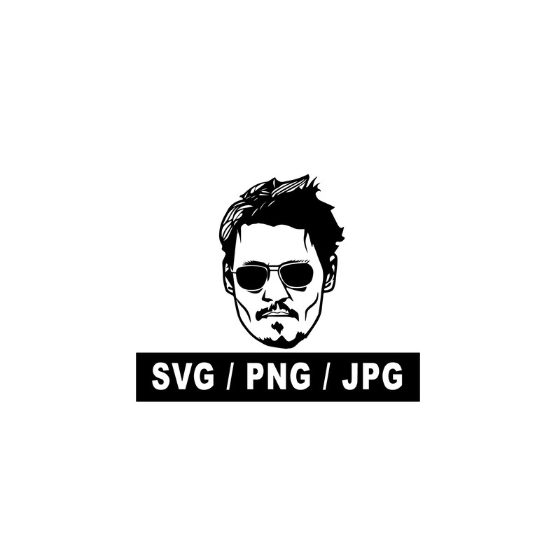 Premium Johnny Depp SVG and Ai FILES, Mermaid Clip Art, Instant Digital ...