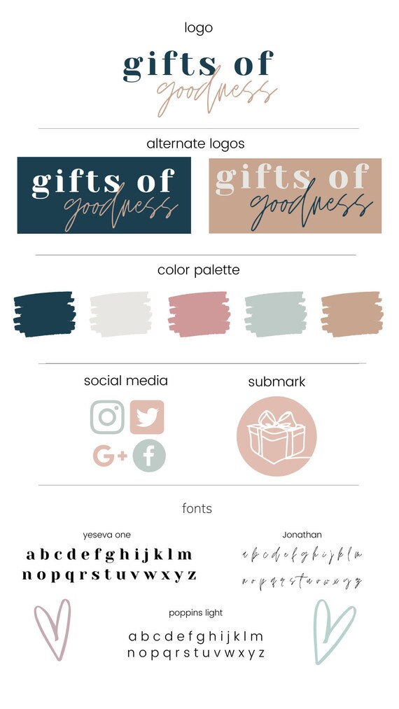 Custom Brand Identity Custom Logo Design Custom Visual | Etsy