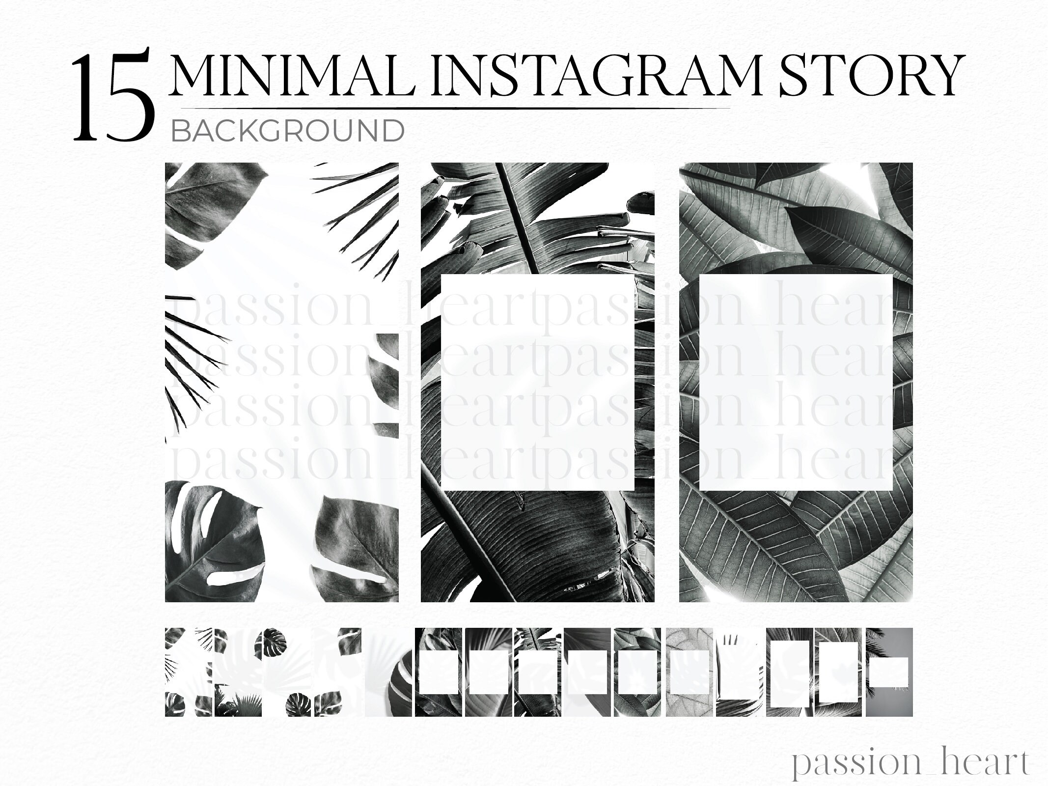 15 Minimal Instagram Story Background , Template | Black and White ...