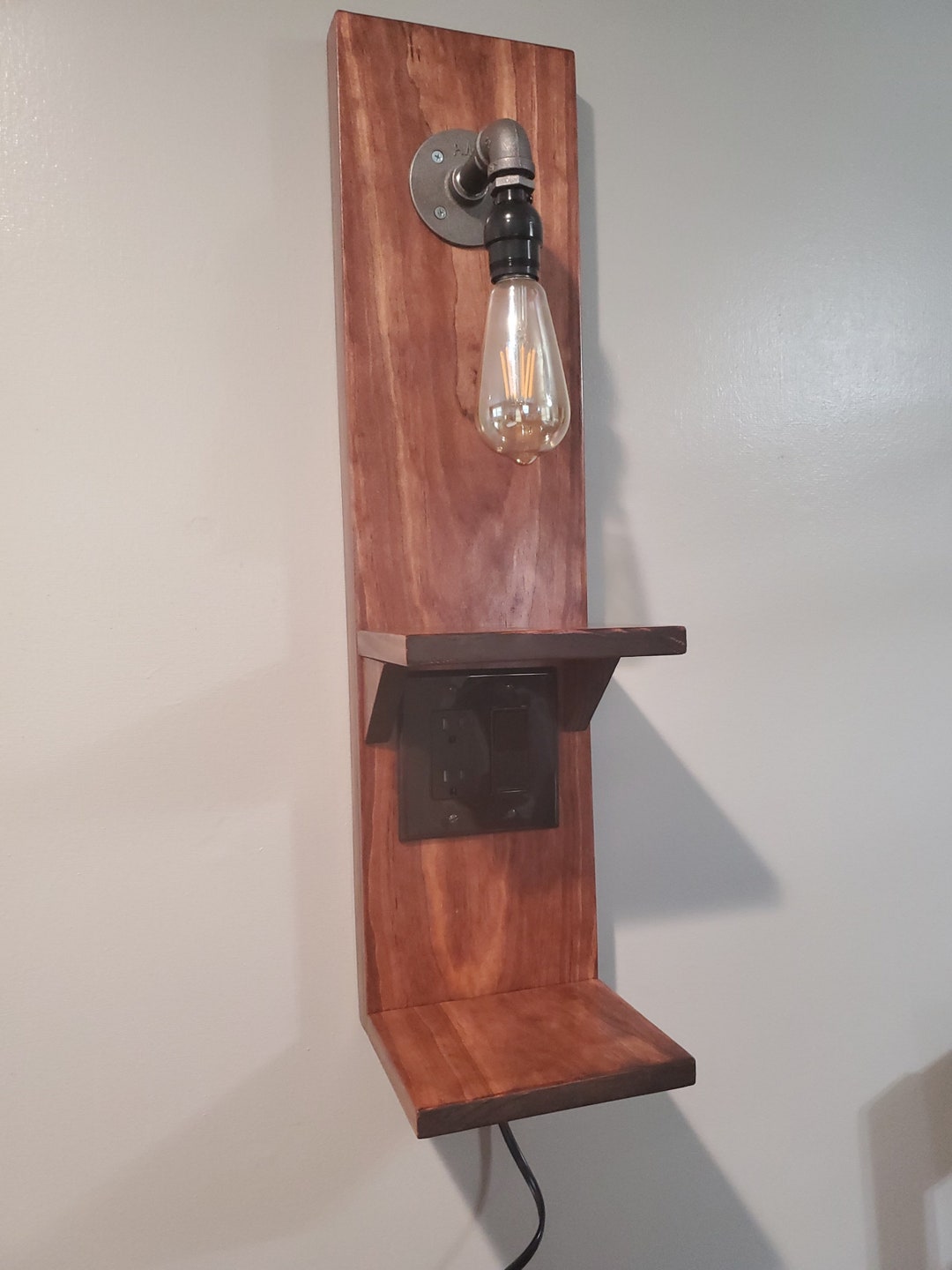 Set of 2 Rustic Floating Night Stands - Etsy