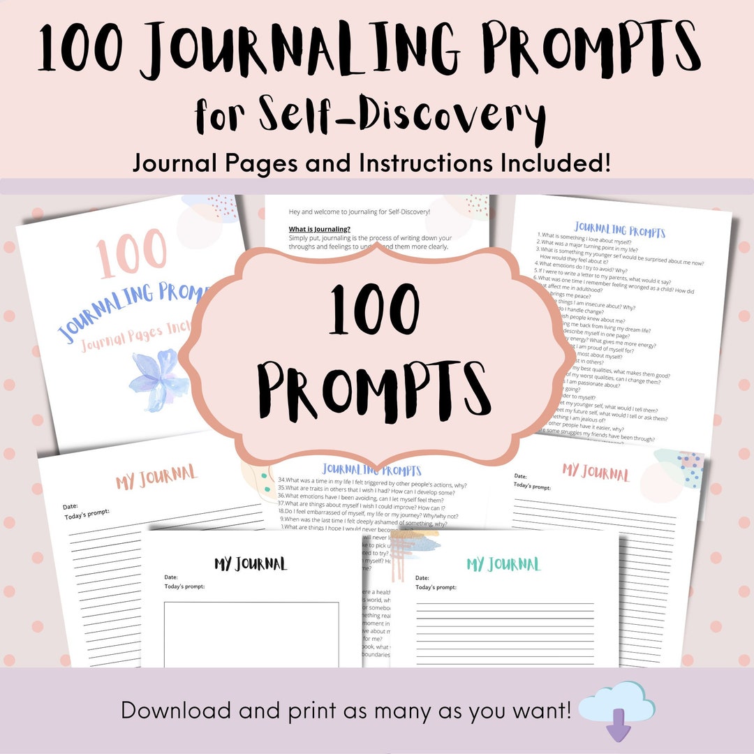 100 Journal Prompts for Self-discovery and Self-reflection - Writing ...