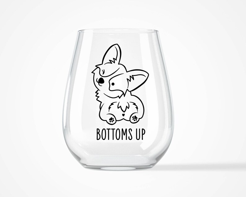 Corgi Butt Svg Bottoms up Svg Corgi Wine Glass Svg Corgi - Etsy