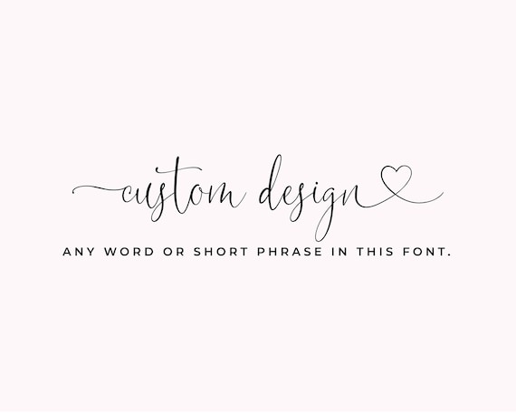Custom Script With Heart Svg Cutting File for Cricut Your - Etsy UK