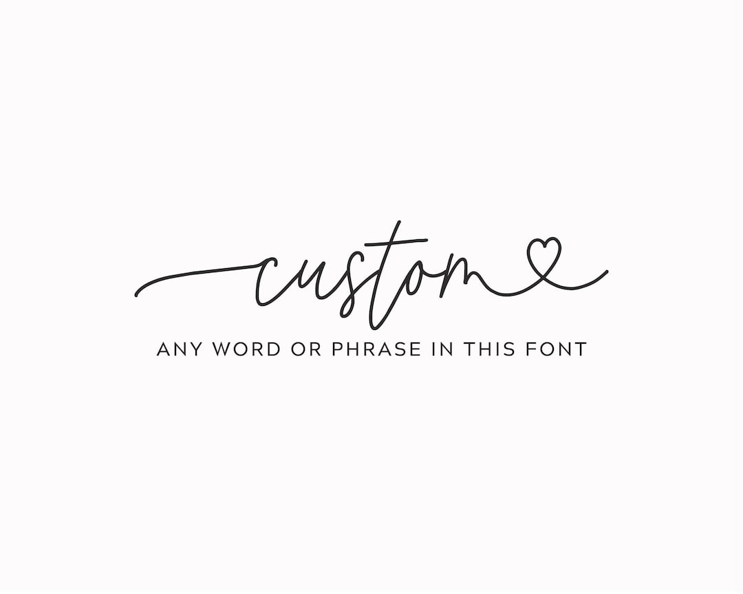 Custom Design With Heart Svg Cutting File for Cricut Your Words Word ...