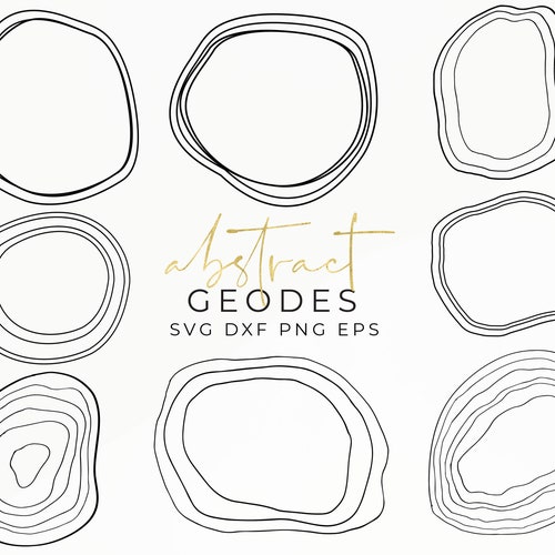 Geode Shapes SVG PNG DXF Eps Abstract Shapes Svg Abstract - Etsy