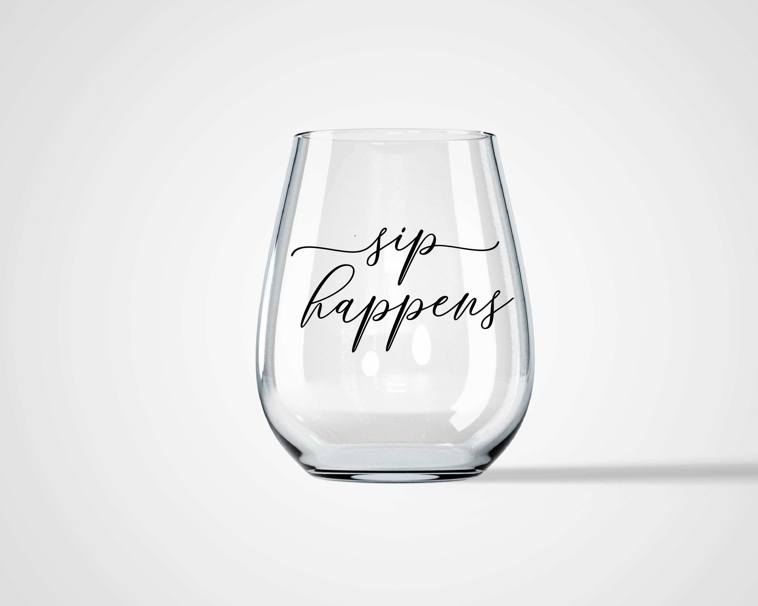 Sip Happens Svg Cutting File for Cricut Silhouette Commercial | Etsy UK