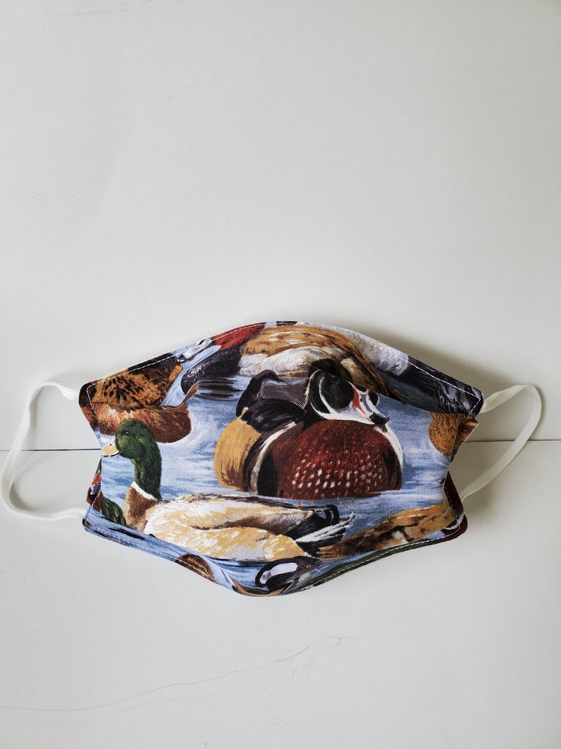 Duck Face Mask 100% Cotton. Reusable and Washable. Adult Small/medium ...