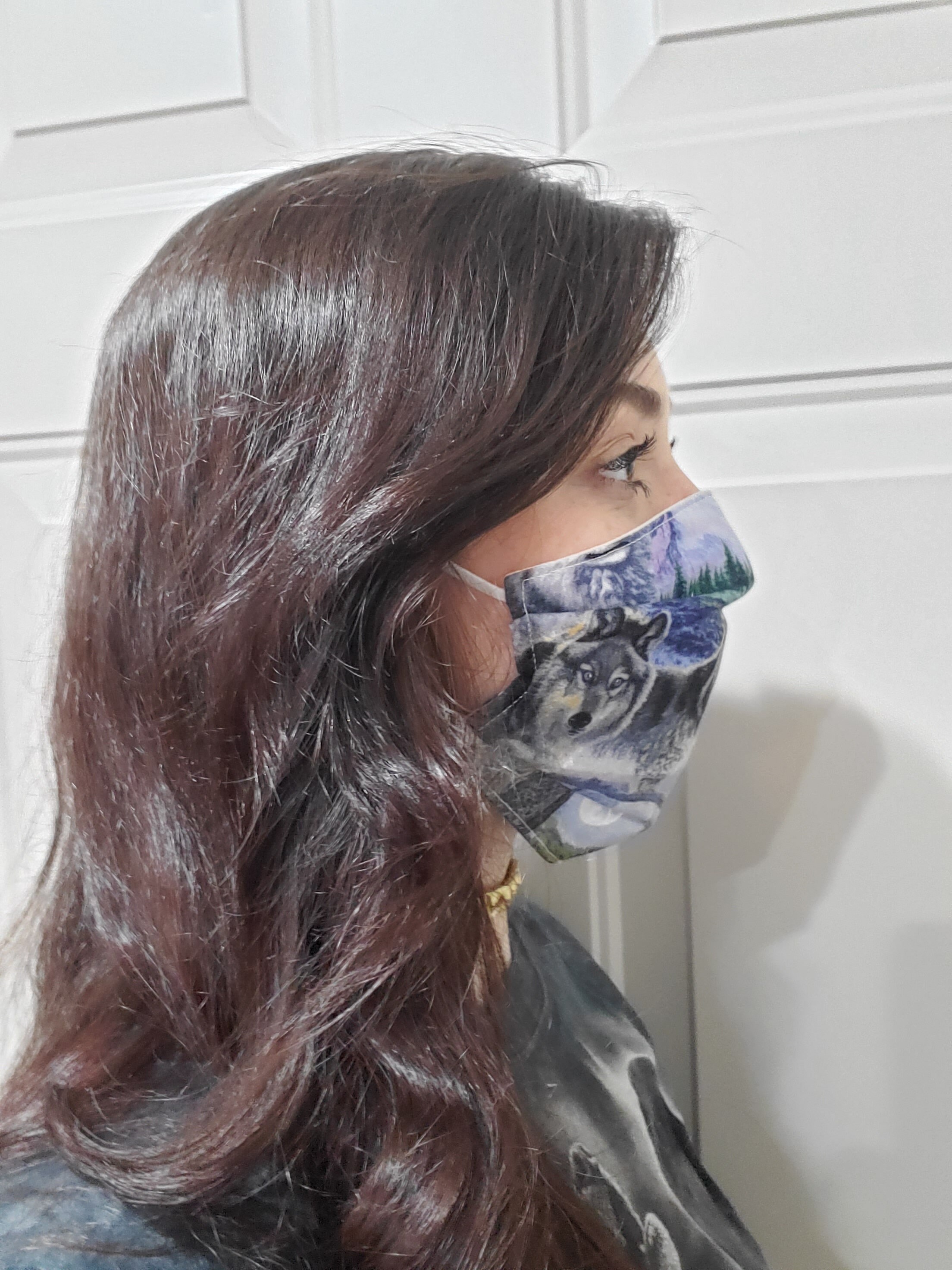 Brown Face Mask 100% Cotton. Reusable and Washable. Adult Small/medium ...