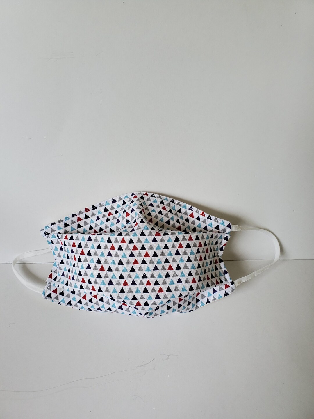 Triangles Face Mask 100% Cotton. Reusable and Washable. Adult Small ...