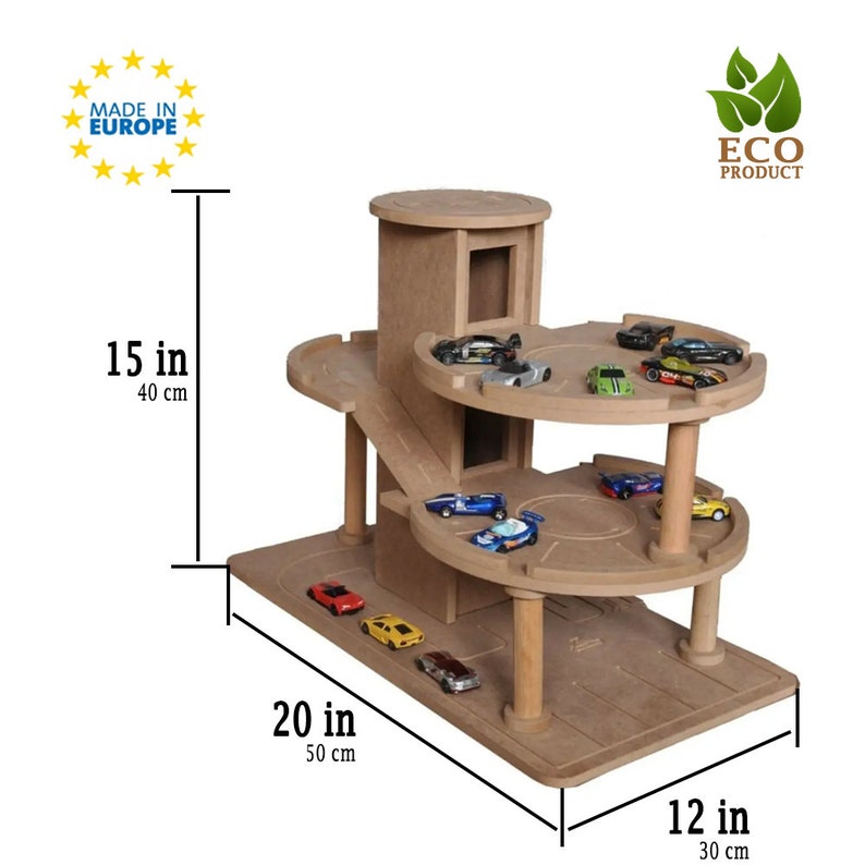 Wooden Car Garage Car Ramp Toy for Kids Role Playing Game - Etsy